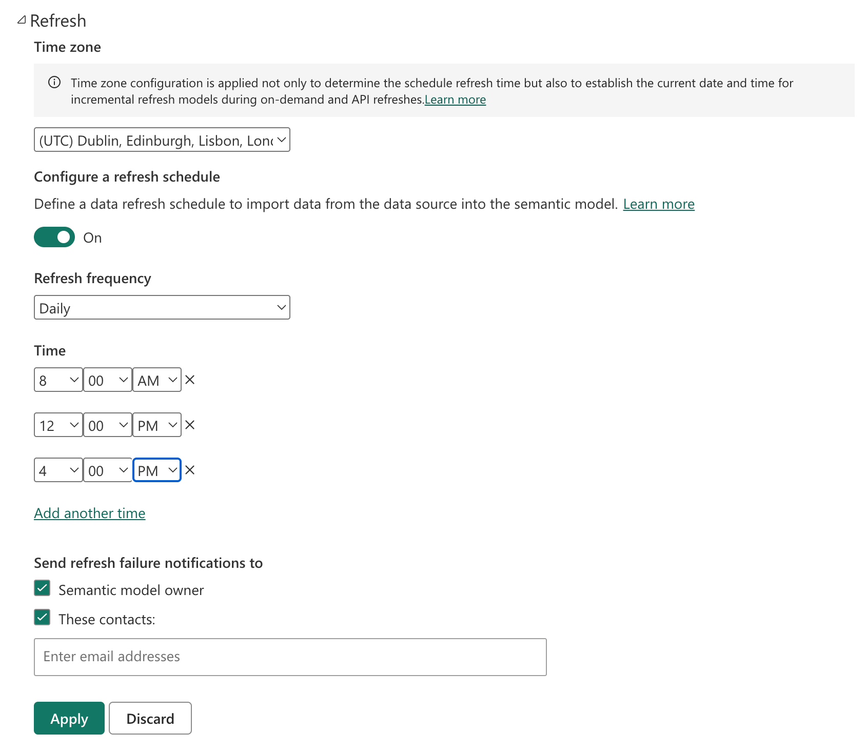 Manage Credentials and Automatic Refresh in Power BI